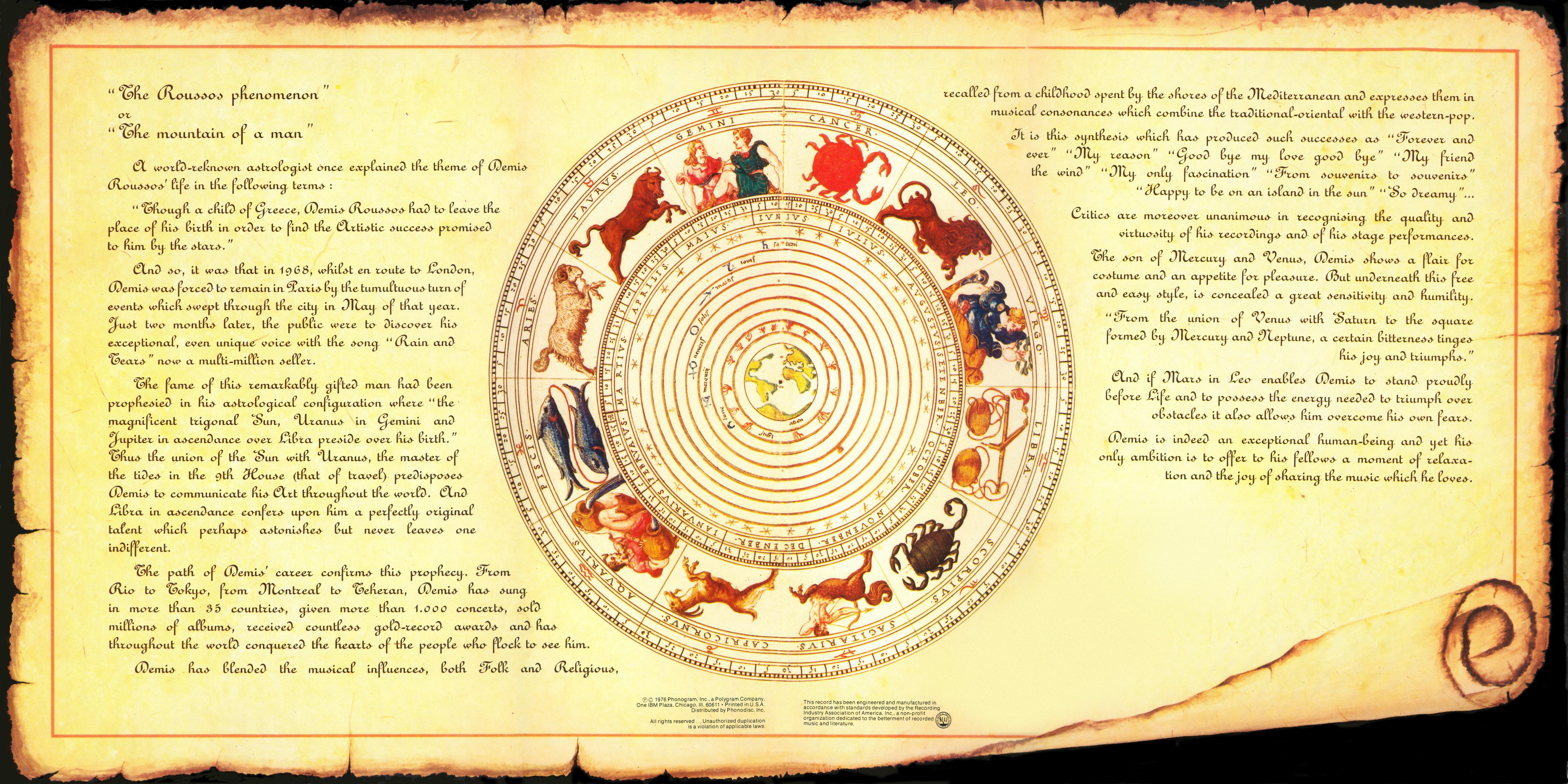 Demis Roussos Happy To Be : Booklet us | CD Covers | Cover Century ...